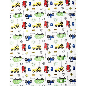 The Fun House Toddler 4pc Contruction Area Bed Set, Multicolor