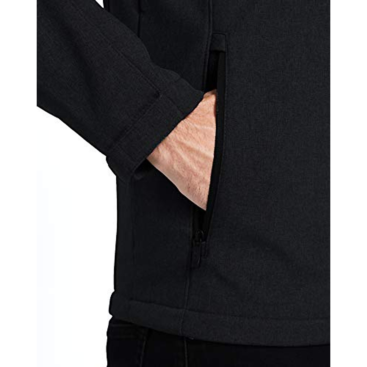 Weatherproof Men's Midweight Water and Wind Resistant Soft Shell Jacket Black (XL)