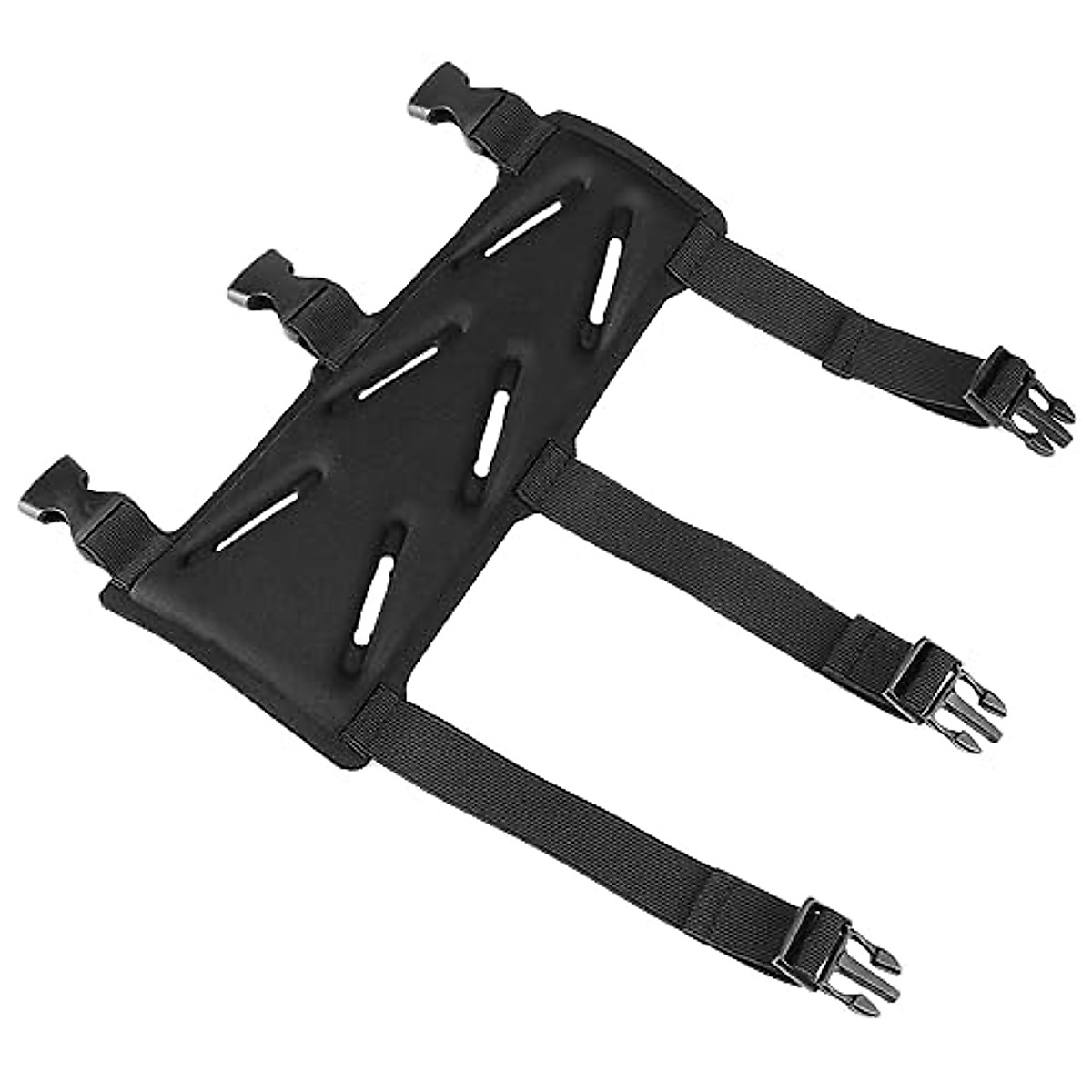 KRATARC Archery Arm Guard Adjustable 3-Strap Accessory Lightweight Hunting Target Practive Adult Unisex (Black, Length 7'')