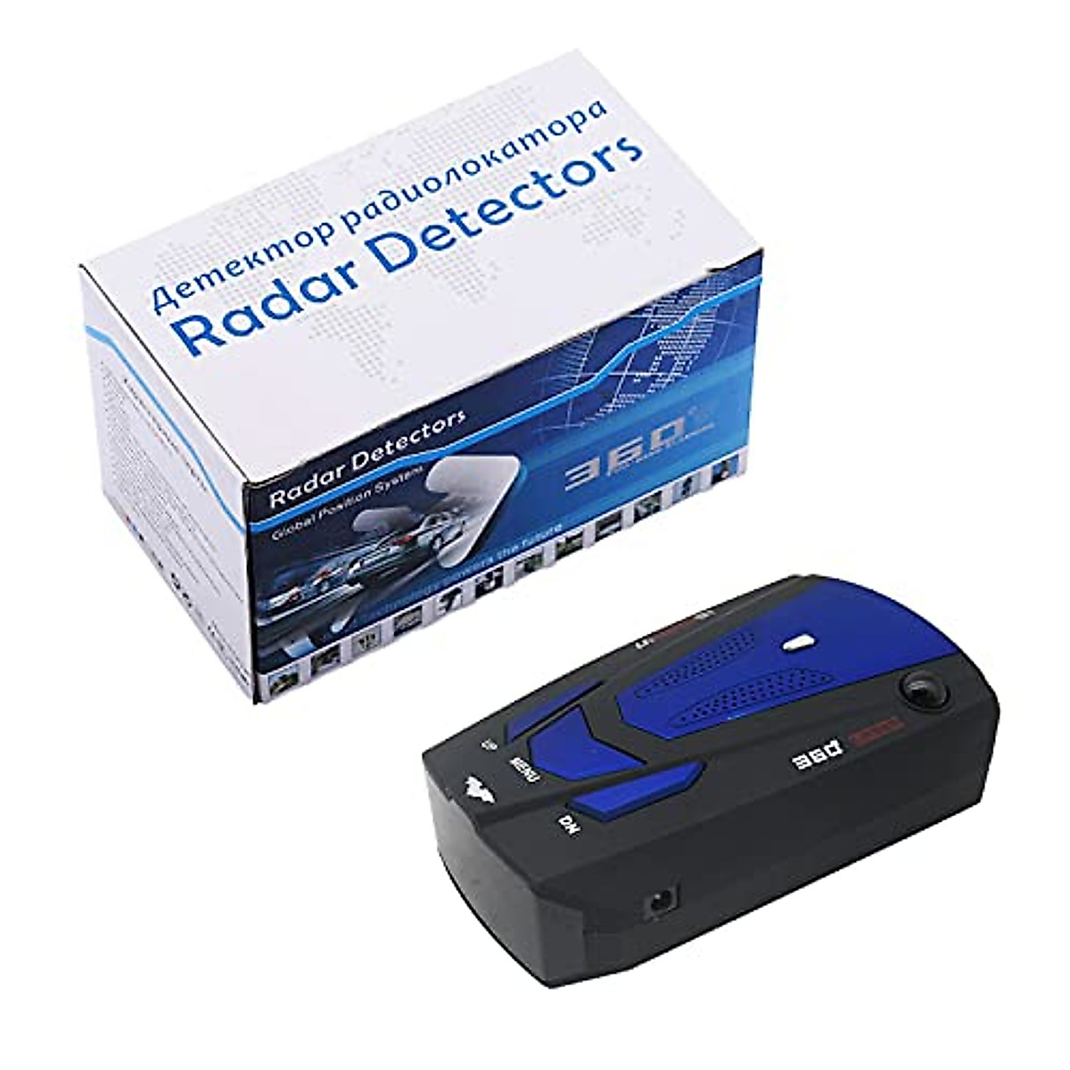 Gxcdizx Performance Car V7 16 Band 360° Anti-Police GPS Camera Laser Radar Detector Voice Alert
