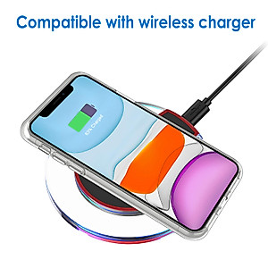 JETech Case for iPhone 11 6.1-Inch, Non-Yellowing Shockproof Phone Bumper Cover, Anti-Scratch Clear Back (Clear)