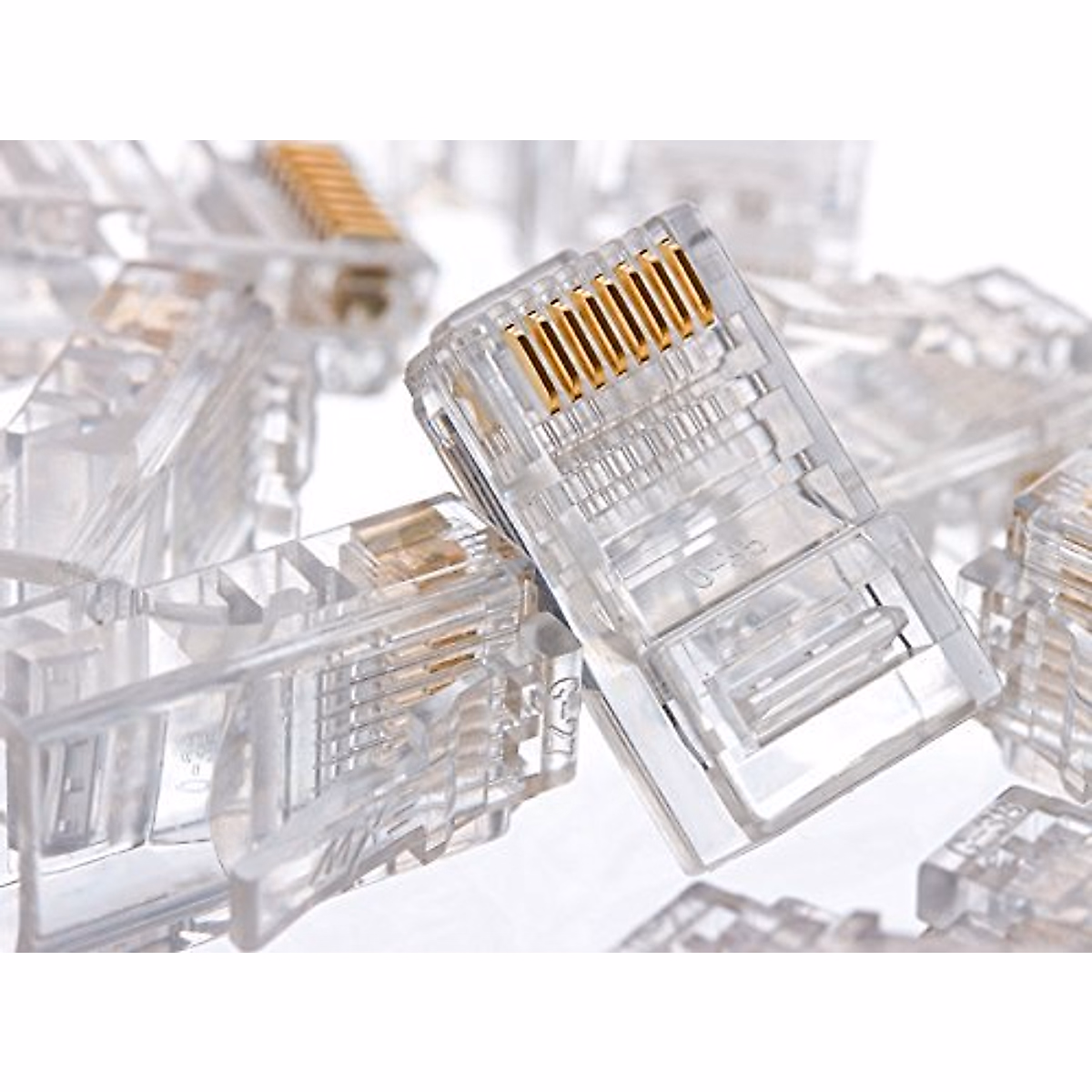 UbiGear 1000 Pcs RJ45 CAT5 CAT5e 8P8C Modular Network Cable LAN Connector End Plug LOT