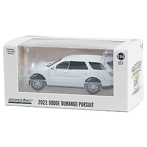 Greenlight 43003-N Hot Pursuit - 2022 Dodge Durango Pursuit Police- White 1:64 Scale Diecast