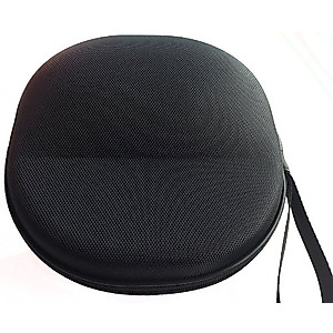 CASEBUDi Large Hard Headphone Case | Compatible with Sony, Sennheiser, Beats & More | Black Ballistic Nylon