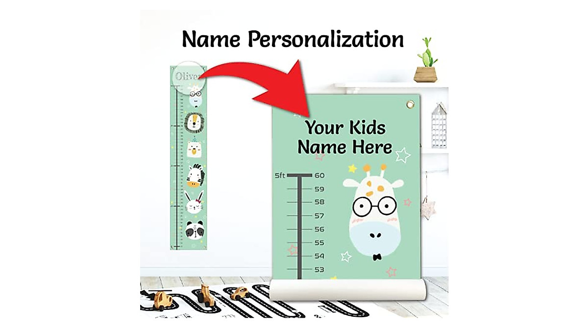 Personalized Kids Growth Chart - Custom Height Chart