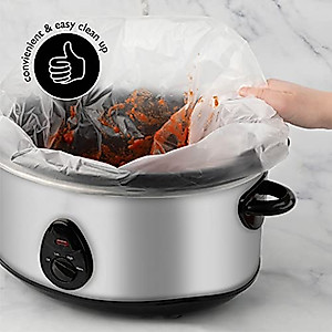 Slow Cooker & pot Liners Fits 7 - 8 Quarts, Extra Large Pot Liners SIZE: 13'' x 21'' x 4'' Inches, 4" Gusset Bottom, Extra Large Pot Liners, 20 pack