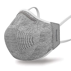 Honeywell Safety Light Gray Dual Layer Face Cover with 8 Replaceable Inserts, Size Youth/Adult Extra Small (RWS-50115)