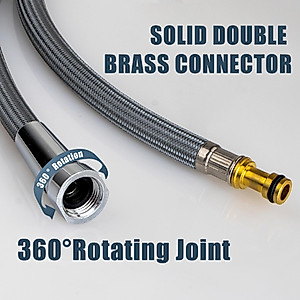 150259 Pull Down Faucet Hose Replacement for Moen Pull Down Kitchen Faucet, Compatible with Moen Kitchen Faucet Hose Replacement 150259/187108, Fits for Moen Pull Down Hose - 68inch