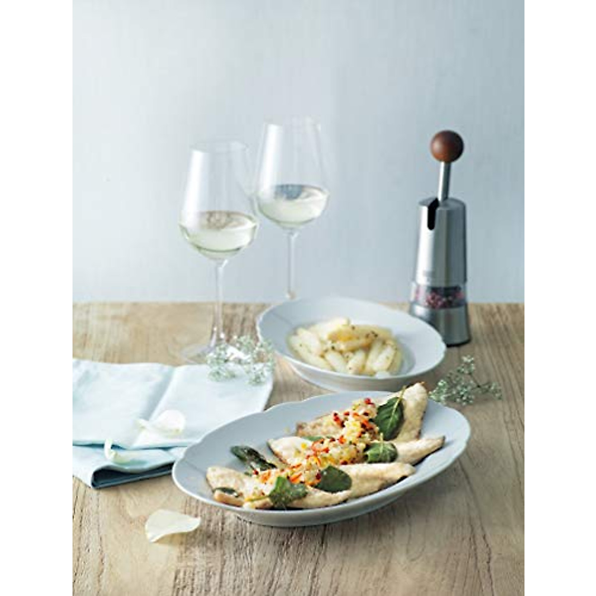 Kuhn Rikon Epicurean Adjustable Ratchet Grinder with Ceramic Mechanism for Salt, Pepper and Spices, 8.5 x 2.75 inches, Stainless Steel