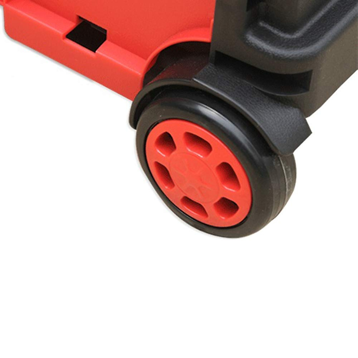 YGCBL Multifunction Portable Hand Trucks,Trolleyshopping Trolley Foldable Aluminum Alloy Engineering Plastic Red Pu Wheel Lightweight High Capacity, 20 Kg Load,B