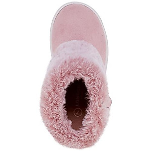 LONDON FOG Girls Toddler Bell Yard Fashion Boot Fur Lined Warm Winter Boots rose 9