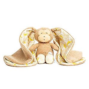 KIDS PREFERRED Snug Hugs Monkey Blanky, Stuffed Animal Lovey Blanket