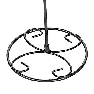 Firlar 2 Tier Rotating Jewelry Tower Jewelry Stand, Metal Rotating Jewelry Display Holder Jewelry Tree Stand Bracelet Rotation Holder Jewelry Display Rack Organizer for Necklace Bracelet Earring Ring