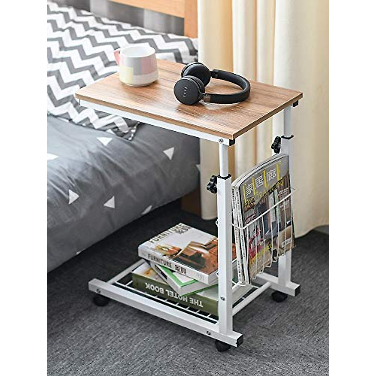 taimowei Side Table Removable Coffee Table Side Table Lift Lazy Bedside Table Sofa Rack Computer Desk Desk
