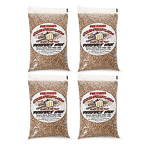 CookinPellets 40 Lb Perfect Mix Hickory, Cherry, Hard Maple, Apple Wood Pellets (4 Pack)