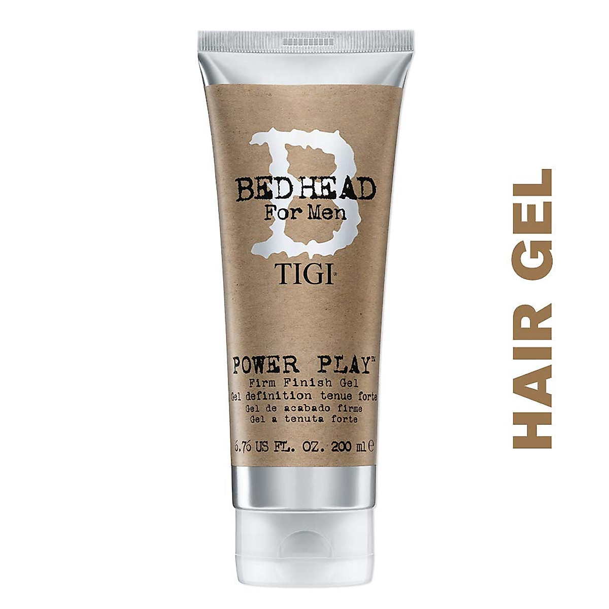 Bed Head B For Men Power Play Firm Finish Gel by TIGI for Men - 6.76 oz Gel
