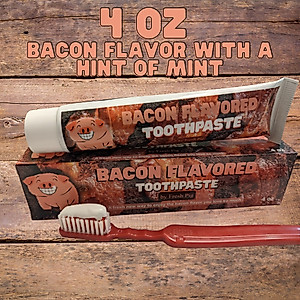 Fresh Pig Bacon Flavored Toothpaste - a Fun Gift for Bacon Lovers, Coworker Secret Santa