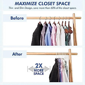 HOUSE DAY White Plastic Hangers 50 Pack, Plastic Clothes Hangers with Hooks, Space Saving Plastic Coat Hangers for Closet, Clothing Hangers Adult Hangers for Shirts, Coats, Skirt, Dress