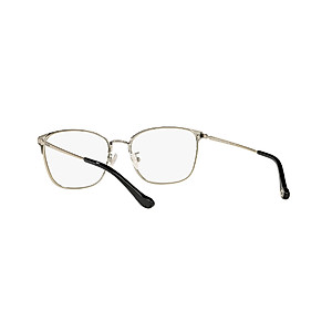 Coach HC5135 Prescription Eyewear Frames, Black/Light Gold/Clear Blue Light Filtering, 55 mm