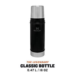 Stanley Classic Vacuum Bottle .47L (Matte Black)
