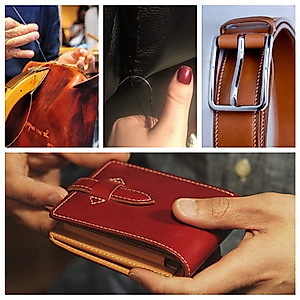 34 Pack Upholstery Repair Kit, Leather Craft Sewing Tools Needles Canvas Thread and Needles Tape Measure Stitching Needles for Leather Repair Kit