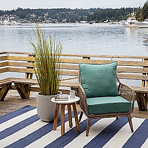 Arden Selections Oceantex Outdoor Deep Seating Cushion Set 24 x 24, Seafoam Green