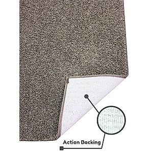 KOECKRITZ Custom Cut-to-Fit Indoor Frieze Area Rug - 25 oz Pewter Carpet - Soft and Loose Pile - Ideal for Living Room, Bedroom, Entryway, Dorms, Office, Homes, Apartments - 10'x12'