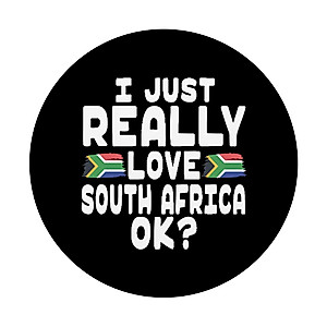 I Love South Africa OK - Cool South African Flag PopSockets Grip and Stand for Phones and Tablets