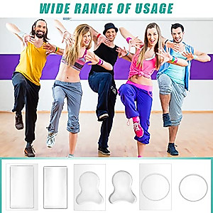 6 Pcs Gel Ankle Pads Ankle Gel Discs Ankle Protector Brace Roller Skates Accessories for Men Women Boots Figure Ice Skating Hockey Inline Hiking Riding Ski Ankle Protection