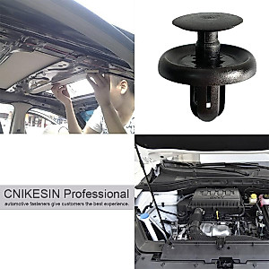 zipelo 100 Pcs Car Bumper Retainer Clips, Nylon Fender Clip with Fastener Remover Tool, Splash Shield Screws, Auto Push Retainer Rivets for Fender Door Trim Panel, Replacement OEM Number 90467-07201