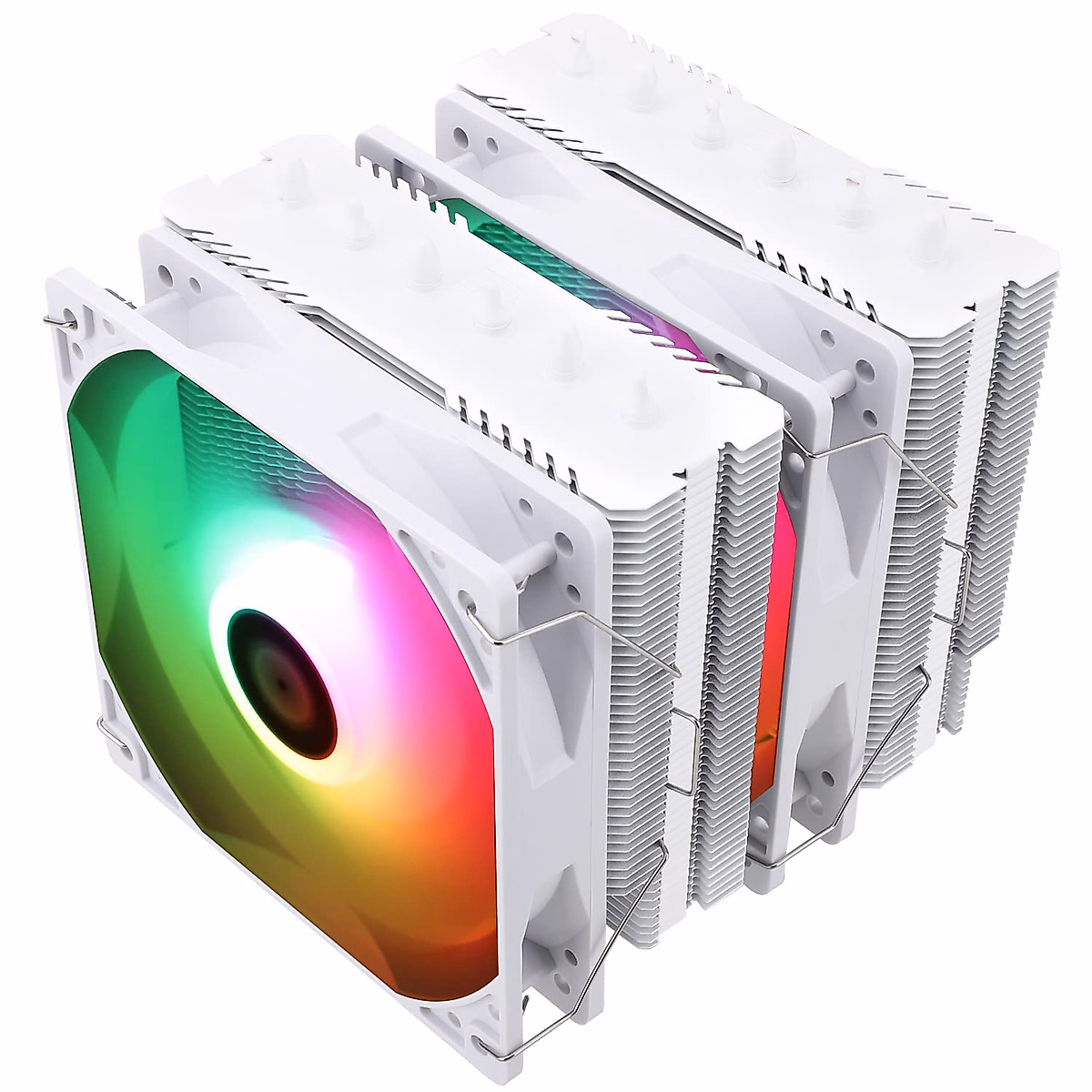 Thermalright Peerless Assassin 120 SE ARGB White CPU Air Cooler, 6 Heat Pipes Cpu cooler, Dual 120mm TL-C12CW-S PWM Fan, Aluminium Heatsink Cover, AGHP Technology, for AMD AM4/AM5 Intel 1700/115X/1200