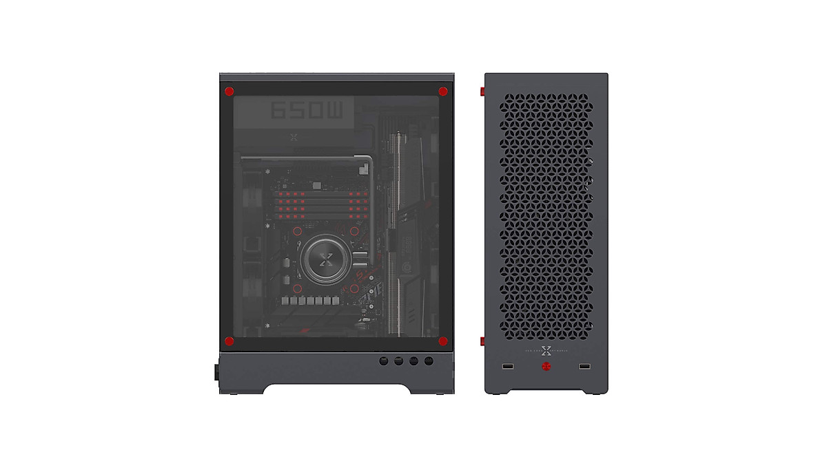 C1 Micro ATX Gaming PC Case with Water Cooling and Aluminum Alloy