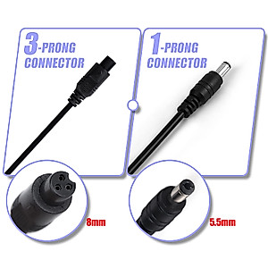 Gocpssg 29.4V 2A Charger for 25.2V 25.9V 25.6V 24v Lithium Battery 2 Plugs 1 Prong 5.5mm DC Plug and 8mm 3 Prong Connector