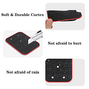 CFGROW Car Scratch Protector for Trunk Bike Rack, Anti-Scratch Anti-Collision Non-Slip Pads, Car Tire Pattern Non-Slip and Paint Protective Pads, Bike Car Rack Accessories (Black, 8)