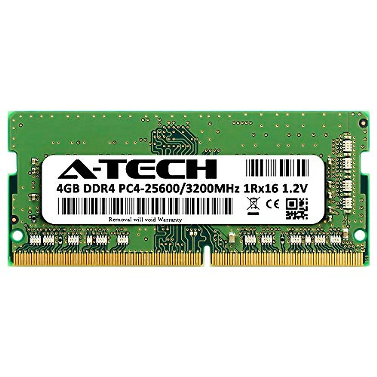 A-Tech 4GB Memory RAM for Dell Alienware Area 51M R2 - DDR4 3200MHz PC4-25600 Non ECC SO-DIMM 1Rx16 1.2V - Single Laptop & Notebook Upgrade Module (Replacement for AA937597)