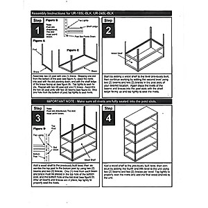 Edsal 48"W x 24"D x 72"H 5-Shelf Steel Shelving, Black