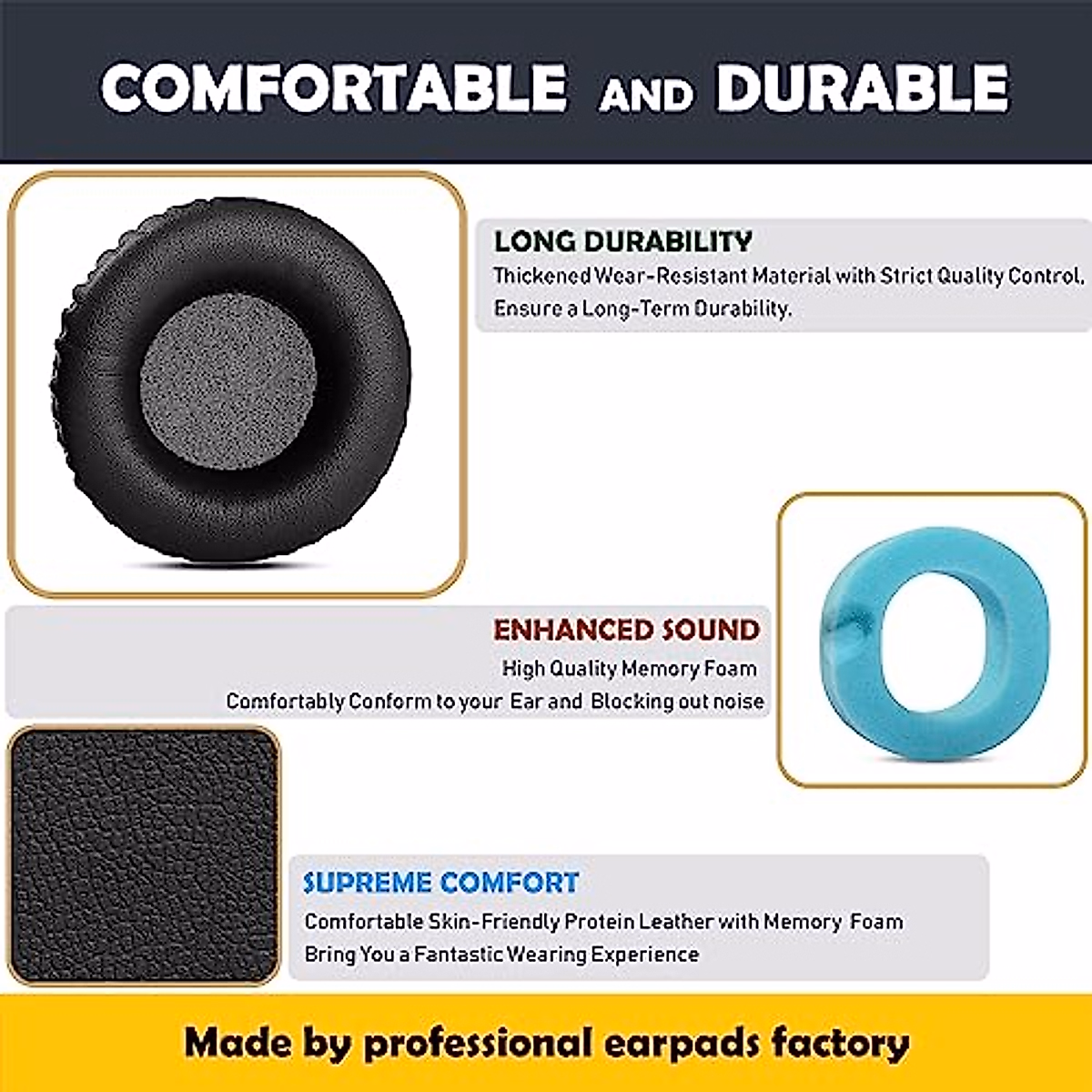 Premium Replacement Ear Pads Cushion,Headphone Earpads Compatible with Sony MDR-ZX100 ZX110 ZX300 ZX310 V150 V300 ZX102DPV Dr BT101 Headphones