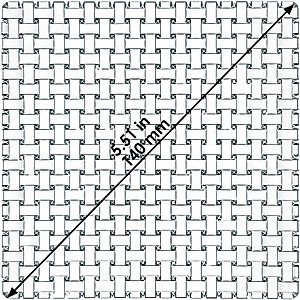 Nachtmann Bossa Nova CollectionGlass Platter, 5.5-Inch, Made of Clear Crystal, Serving Platter for Cake, Dessert, Woven Glass Design, Square, Set of 2