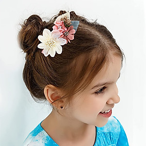 Fsmiling Hair Bows for Girls Alligator Clips Flower Girls Bows Grosgrain Ribbon Bows Hair Accessories for Girls