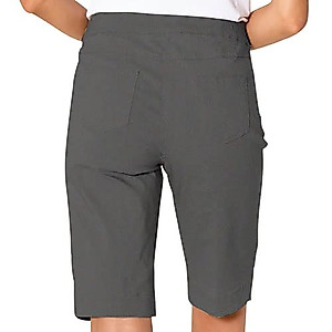 SLIM-SATION Women's Standard Shorts, Charcoal, 10