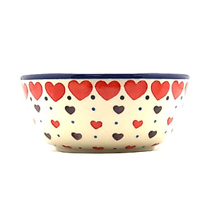 Polish Pottery Bowl - Ice Cream/Dessert - Love Struck