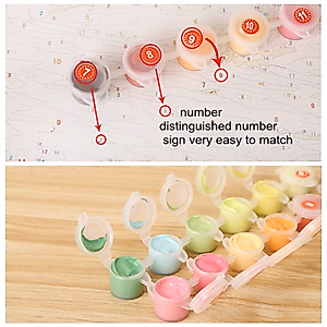 Crafts Paintworks Paint by Number Kit, Lotus and Dragonfly