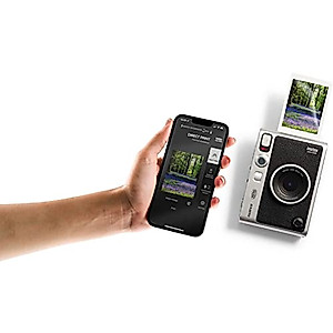 Fujifilm Instax Mini EVO Hybrid Instant Film Camera (16745183) Bundle with 20 Instant Film Sheets + 32GB microSD Memory Card + Small Padded Case + SD Card Reader + Microfiber Cleaning Cloth