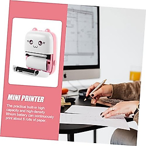 JEWEDECO Printer Student Friendly Pocket Printer Portable Printing Tool for Label Printing