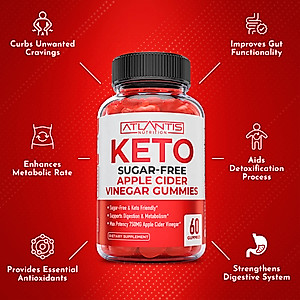 Magnesium 60 Gummies + Sugar Free Keto Apple Cider Vinegar 60 Gummies