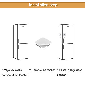 White Fridge Lock, 2 Pack Refrigerator Lock with 4 Keys, Fridge Locks for Kids Proof, Freezer Lock and Drawer Lock, No Tools or Drilling Required, Adult Safety Locks for Pantry, Freezer, and More