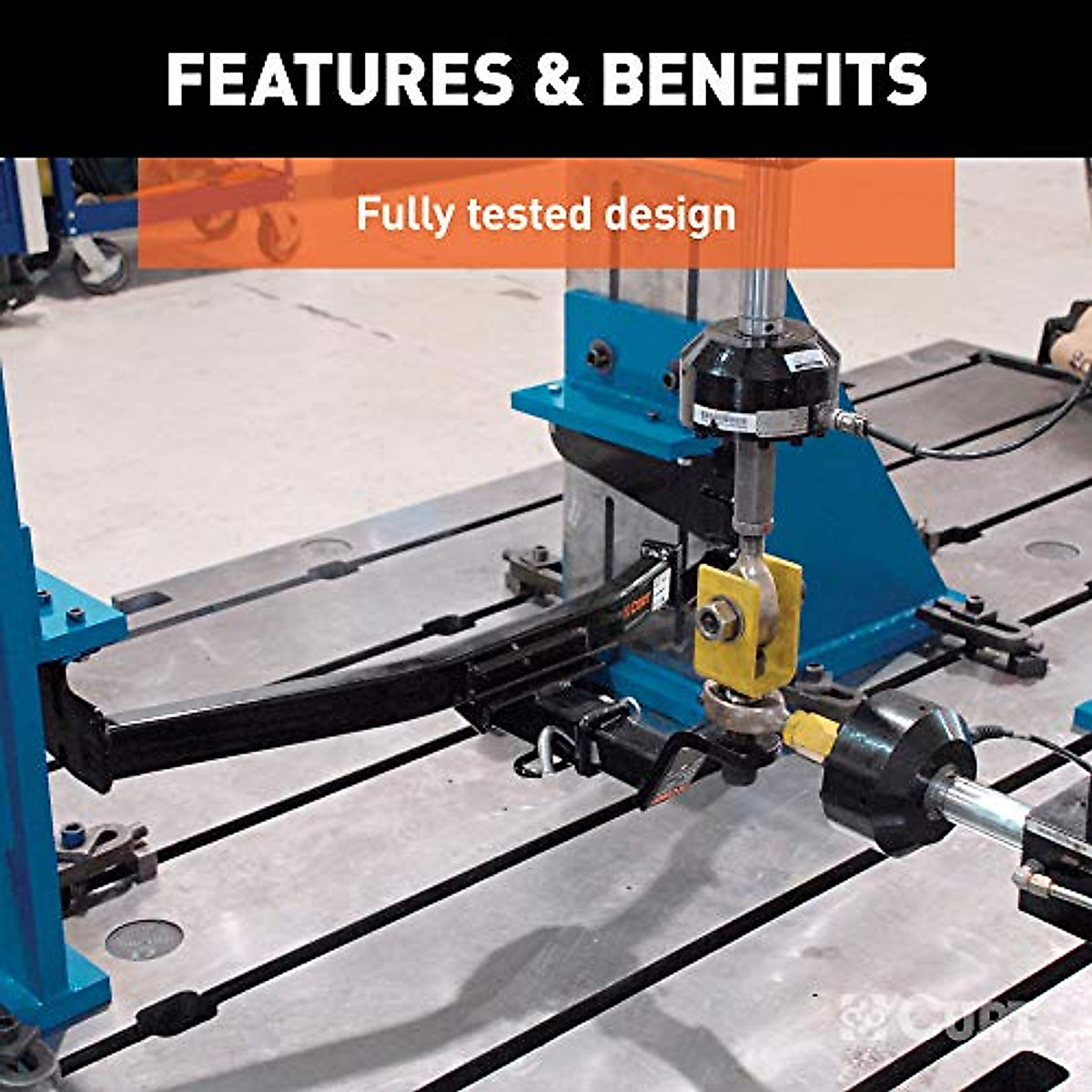 CURT 31028 2-Inch Front Receiver Hitch, Select Jeep Wrangler TJ, Drilling Required