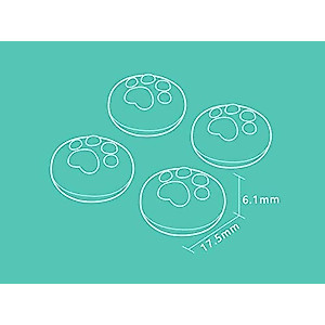 Silicone Cute Thumb Grip Caps Cover Ergonomic Joystick Caps Analog Thumb Stick Caps for Nintendo Switch NS Joy Con/Switch Lite Controller Brown