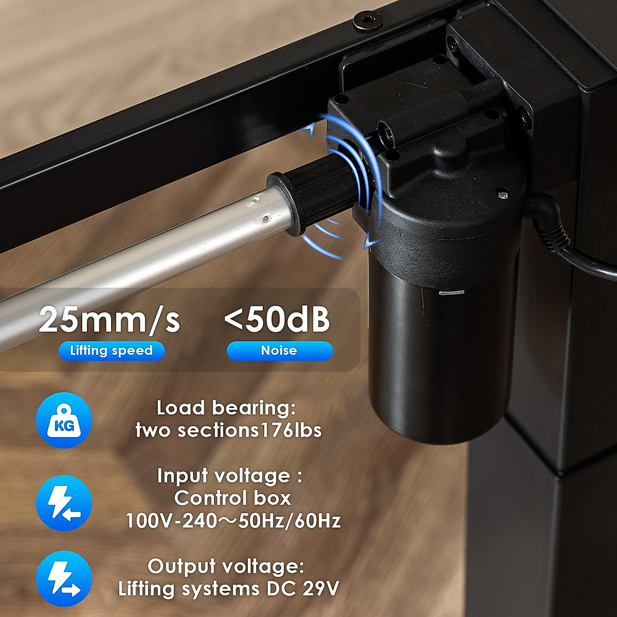 Electric Standing Desk Frame Height Width Adjustable Desk DIY Workstation Ergonomic Adjustable Electric Desk Legs 43 ” to 78.5 ” Raising Desk with Memory Controller Motorized Electric Table Black