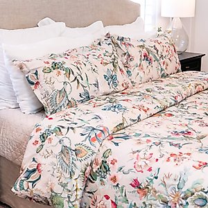 Vesper Lane Luxury Granpalazzo Duvet Cover Set, Cabernet, Queen